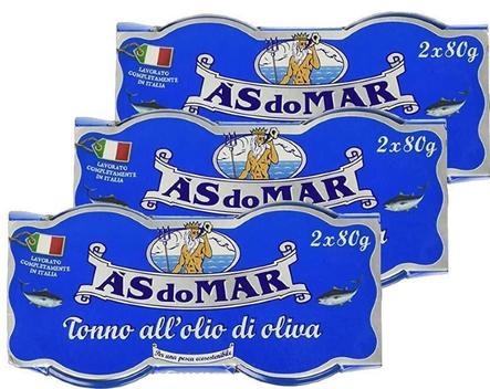 Atum Sólido Ao eite De Oliva Ás Do Mar 160G (3 Latas) - Atum Enlatado ...