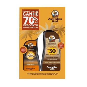 Australian Gold Kit - Protetor Solar Corporal FPS 30 Instant Bronzer ...