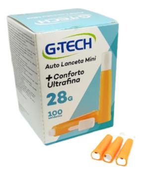 Auto Lanceta Automática 28g Com 100un G-tech - Lancetadores e Lancetas ...