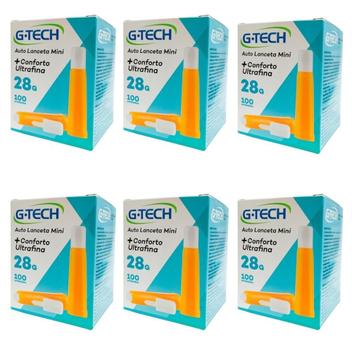 Auto Lanceta Automáticas G-tech Kit 6 Cx C/100un 28G Cada - ACCUMED ...