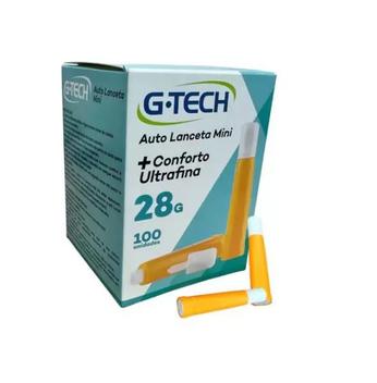 Auto Lanceta G-Tech Mini 28g Caixa com 100 Unidades + Conforto ...