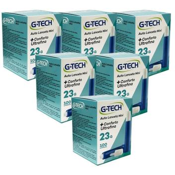 Auto Lanceta Mini 23G +Conf. Ultrafina G-Tech 6 Cx De 100Un - GTECH ...