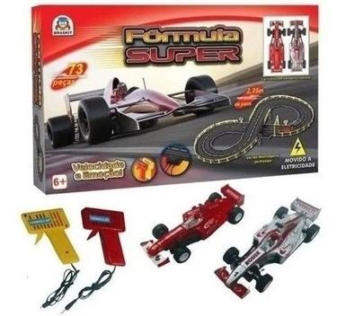 Autorama Elétrico Super Formula 1 Pista 2 Carros 74 Peças - Braskit ...