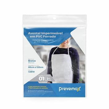 Avental Impermeável em PVC Forrado 1,20X60CM Branco - PREVEMAX ...
