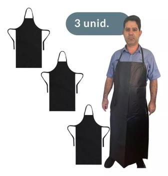 Avental industrial impermeável multi-uso unissex 1,20x70 kit 3un ...