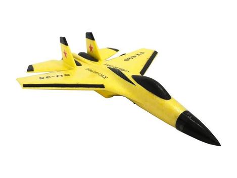 Avião De Controle Remoto 2,4G Su-35 Brinquedos Amarelo -Novo - Fei ...