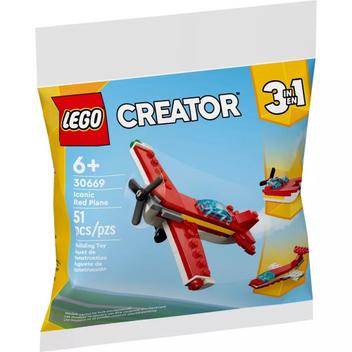 Avião Vermelho LEGO Creator 30669 - Brinquedo Icônico - Blocos de ...