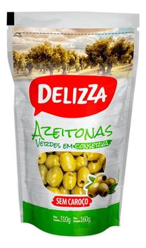 Azeitonas Verdes Delizza Sem Caroco 160g - Azeitona - Magazine Luiza