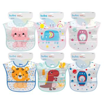 Babador Buba Infantil com Pega Migalhas Impermeável Com Fecho- Buba ...