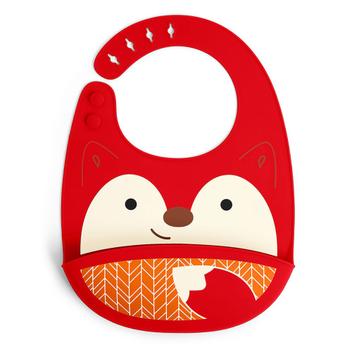 Babador de Silicone Cata Migalhas Zoo Raposa Skip Hop - Babador ...