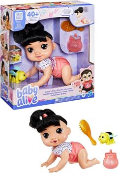 Baby Alive Engatinha E Brinca Katie Kat Morena - Hasbro F9709 - Boneca ...