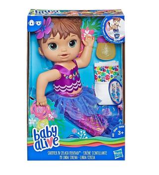 Baby Alive Linda Sereia Morena Com Acessórios E6911 Hasbro - Boneca ...