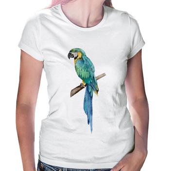 Baby Look Arara Azul - Foca na Moda - Blusas Femininas - Magazine Luiza