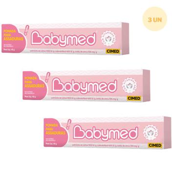Babymed Kit 3 unidades Pomada para Assaduras Rosa 45g CIMED - Creme ...