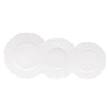 Baixela 18 pratos de porcelana genebra - Lyor - Pratos - Magazine Luiza