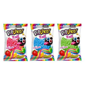 Bala Ácida Diploko Colorida Bala Rolo Kit com 03 Unidades - Danilla ...