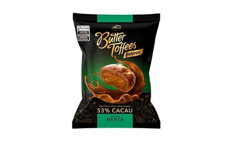 Bala Butter Toffe Intense Menta 53% Cacau Arcor 500gr - Balas ...