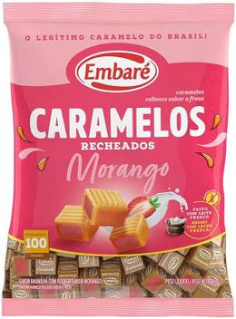Bala Caramelo Embare Leite Recheio Morango 660g. - Balas - Magazine Luiza
