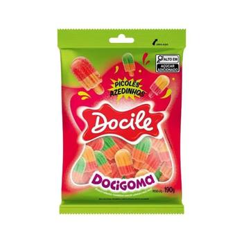 Bala de Goma Picolé Azedinha Docigoma Docile - 190g - Balas - Magazine ...