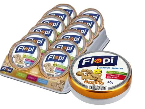 Bala Diet Flopi Sem Açúcar Gengibre Lata C/ 12u 480g - Florestal ...