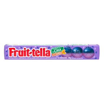 Bala Fruit-Tella Semente de Chia + Vitamina C Sabor Mirtilo 40g ...