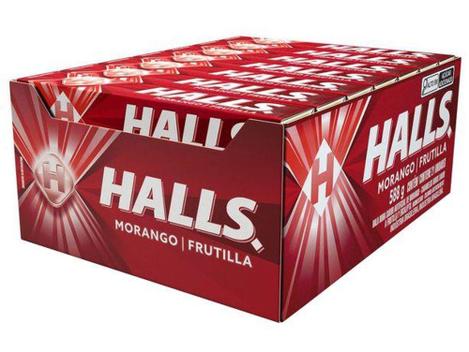 Bala Halls Morango 28g Display 21 Unidades - Balas - Magazine Luiza