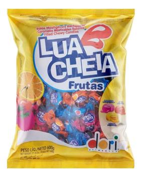 Bala Lua Cheia Frutas framboesa, cereja e laranja 600g - Balas ...