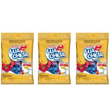 Bala Macia Lua Cheia Recheada Sabor Sortido de Frutas Kit - Dori ...