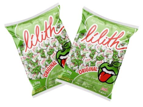 Bala Mastigável Lilith Maçã Verde Cory 500g - 2 Pacotes - Balas ...