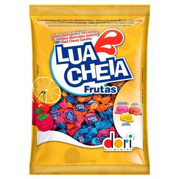 Bala Mastigável Recheada Lua Cheia Frutas 400g - Dori - Balas ...