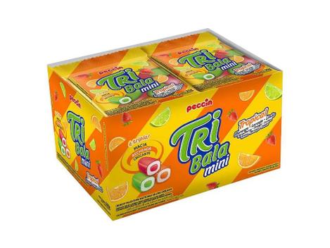 Bala Recheada Tribala Mini Tropical 30g C/12 Unid - PECCIN - Balas ...