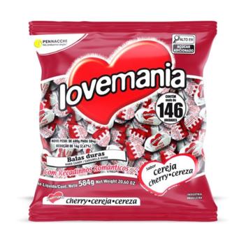 Bala Sabor Cereja Lovemania 584 Grs - Pennacchi - Balas - Magazine Luiza