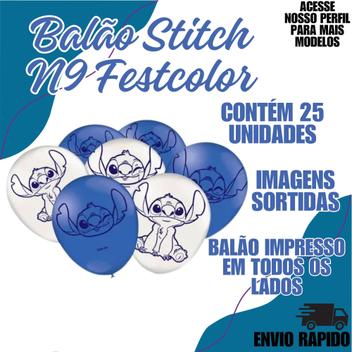 Balao N9 Tema Lilo Stitch Decoraçao Evento Festa Bexiga - crgfestas ...