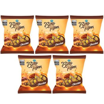 Balas Butter Toffee Chocolate Mastigável Kit 5 Total De 500G - Jaya ...