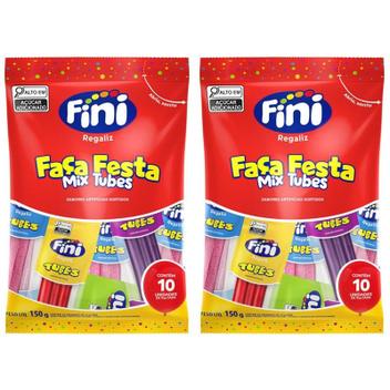 Balas Fini Tubes Festa Mix 20 Pacotinhos15G Cada Total 300G - Jaya ...