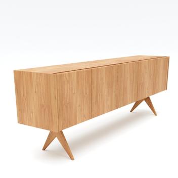 Balcão Buffet Aparador Lenny 229 Cm 5 Portas Laminado - Elitto Design ...