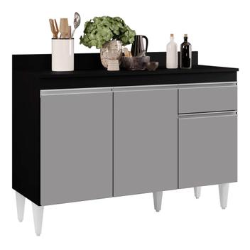 Balcão de Cozinha Lavanderia com Tampo 01 Gaveta Vick 120 cm - D'Rossi ...