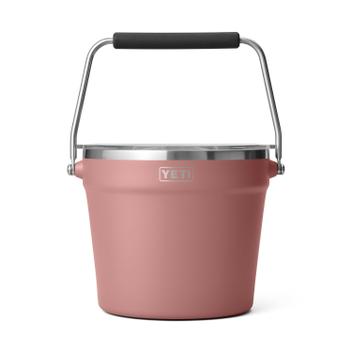 Balde de bebidas YETI Rambler Sandstone rosa 18/8 em aço inoxidável ...