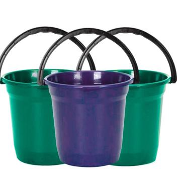 Balde de plástico com alça resistente capacidade de 7 litros básico ...