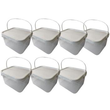 Balde Para Massinha Transparente 2.4L-Kit 7 Pçs - Nastripack - Balde de ...