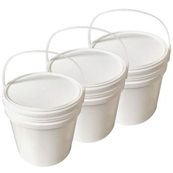 Balde para vodka e energetico 10L Alça Plástica e Tampa lacre 3 Pçs ...