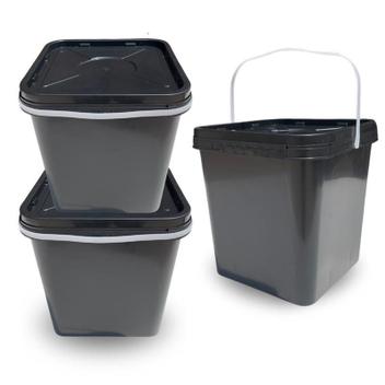 Balde Quadrado 16L No Abc Tampa Com Lacre 02 Pçs - Nastripack - Balde ...