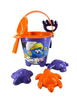 Baldinho De Praia 7 Peças Brincar Na Areia Dos Smurfs Roxo - Brics ...