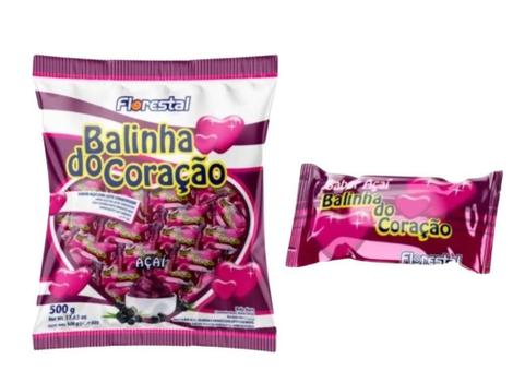 Balinha Do Coração 500G Sabor Guarana Açai, Florestal - Florestal ...