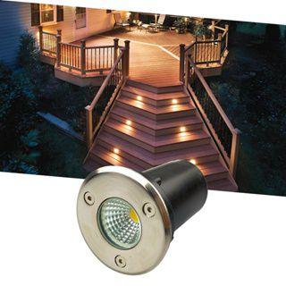 Balizador Led Spot 3W Para Chão Piso Escada Deck De Embutir Blindado ...