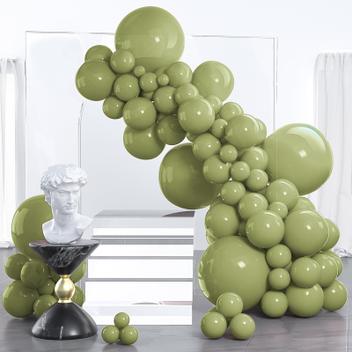 Balloon PartyWoo Sage Green 130 unidades de tamanhos diferentes - Kit ...