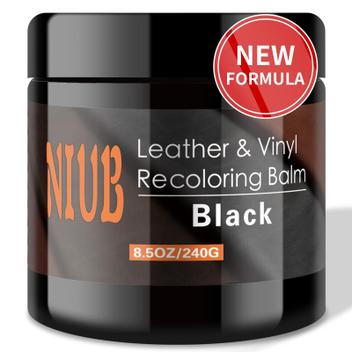 Bálsamo de recoloração de couro NIUB Leather Color Restorer Black ...
