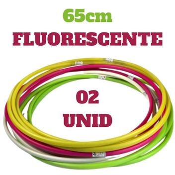 Bambolês Infantil FLUORESCENTE NEON Exercicios Fitness Colorido 65cm ...