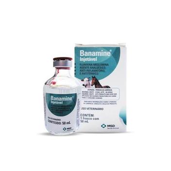 Banamine Analgésico Injetável 50ml - MSD - Farmácia Pet - Magazine Luiza