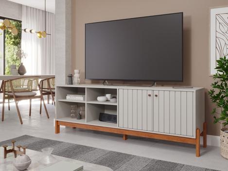 Bancada holanda off white/cinamomo - permobili - Rack - Magazine Luiza